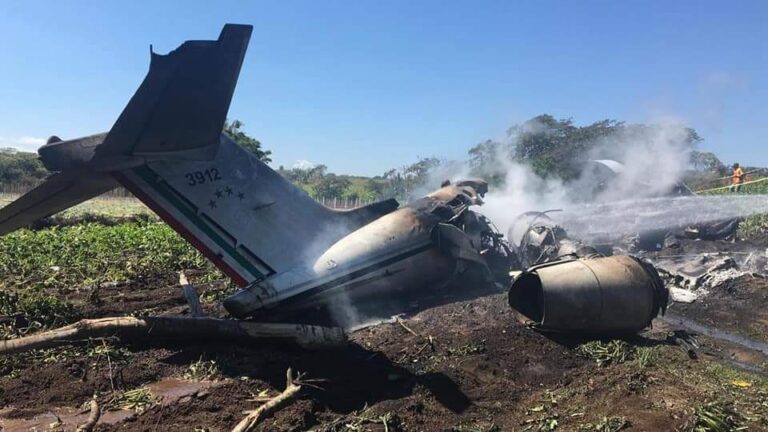 Aeronave Perteneciente A La Fuerza Aérea Mexicana Sufre Accidente Al